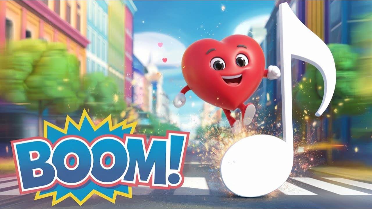 Five Little Happy Heart Song: Nursery Rhymes & Kids Songs| Sing Along ...