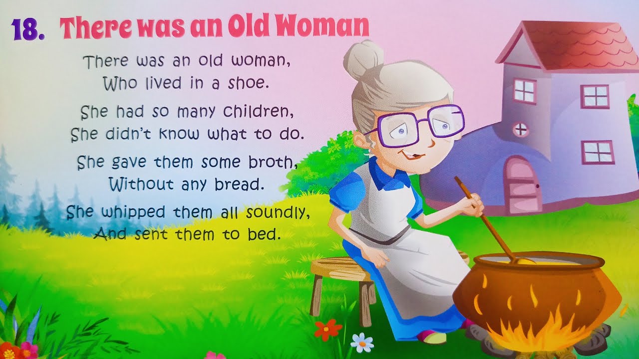 Their was an Old Woman|Nursery Rhymes| Songs & Poems | JrKg | SrKg ...