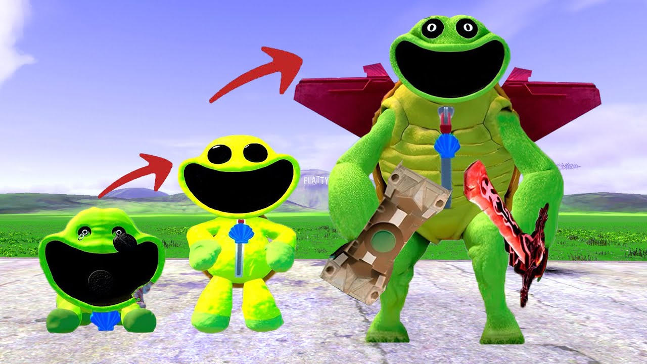 EVOLUTION OF THE FORGOTTEN SMILING TURTLE CREATURE SHELBY POPPY PLAY ...