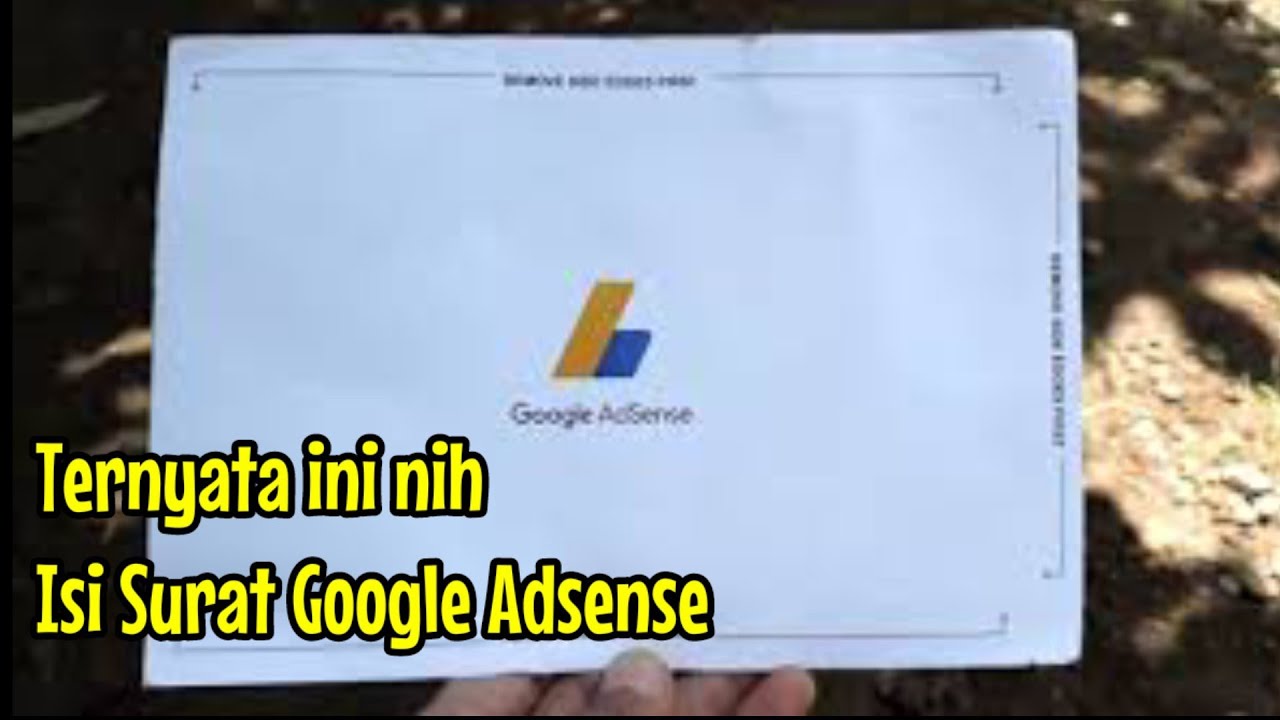 apa isi surat google adsense? || ada apa saja isi surat dari google ...
