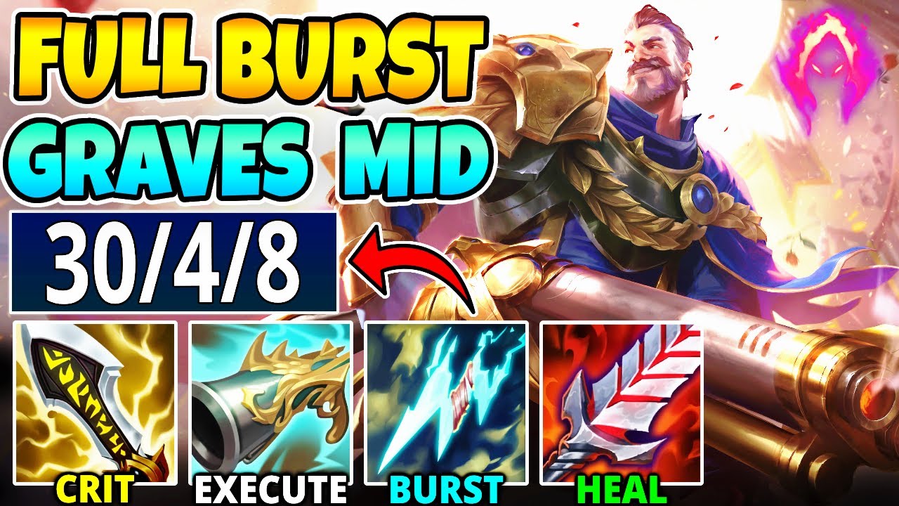 *ONE-SHOT* GRAVES MID IS SO BROKEN! FULL BURST 65,000 DAMAGE (INSTANT ...