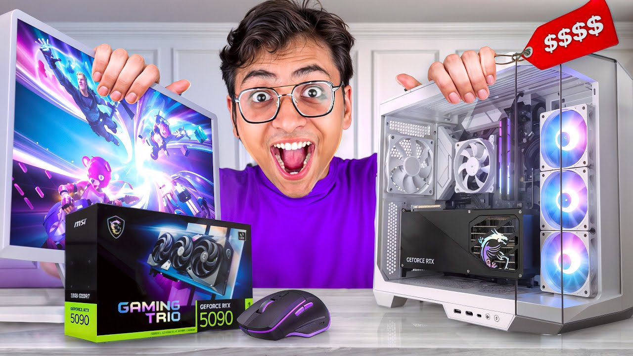 I Build the Most Expensive GAMING PC worth ₹1000000😱 #msi #nvidia # ...