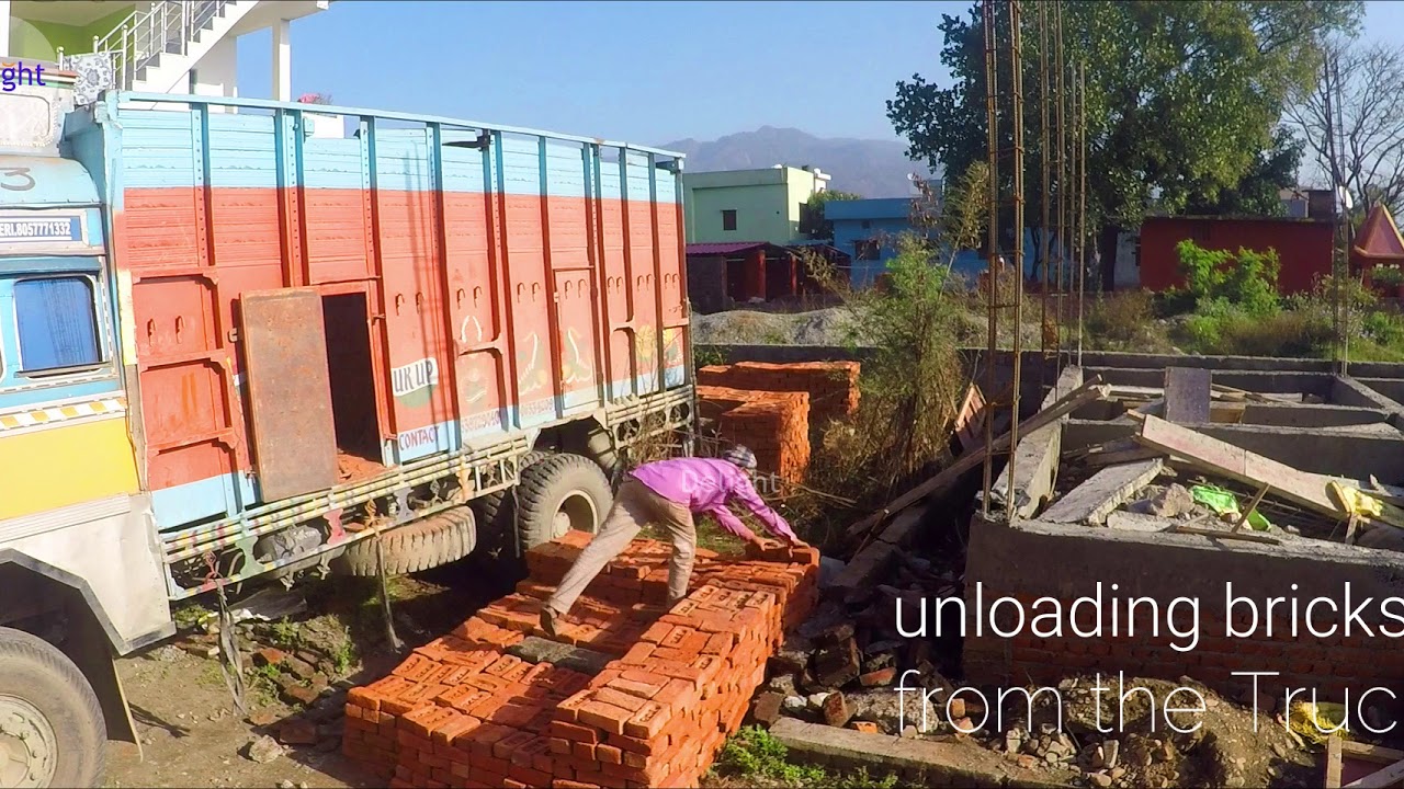Bricks Truck Unloading will bring smile on your face - YouTube