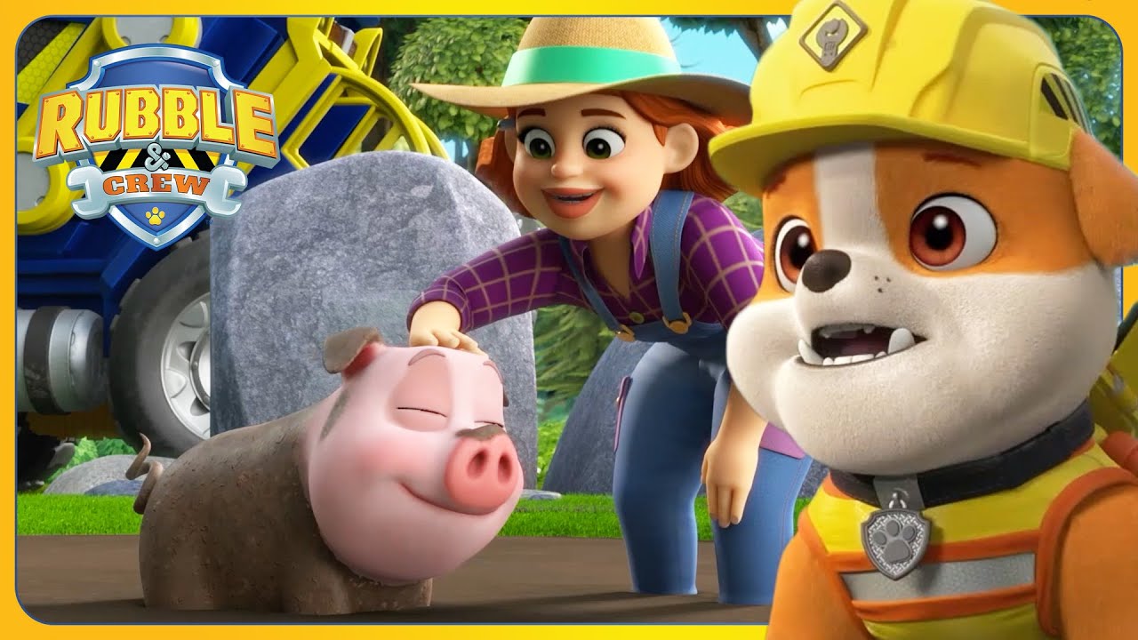 Rubble Helps Truffles the Pig and MORE | Rubble and Crew | Cartoons for ...