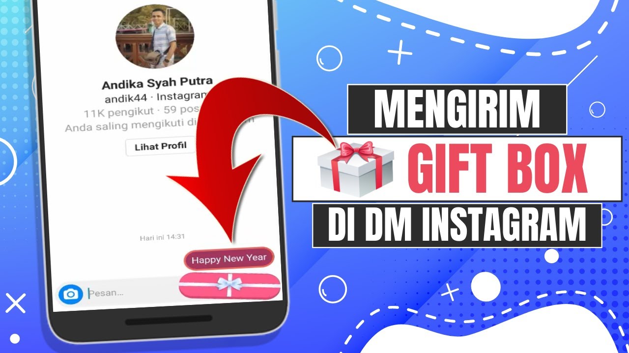 Cara Mengirim Animasi Gift Box di DM Instagram - YouTube