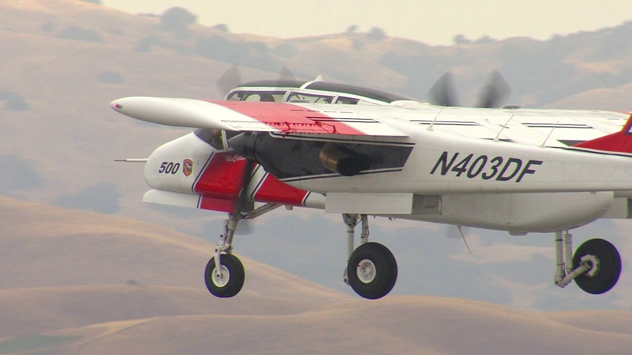 OV-10 Bronco Aerial ATC for Cal Fire N403DF - YouTube