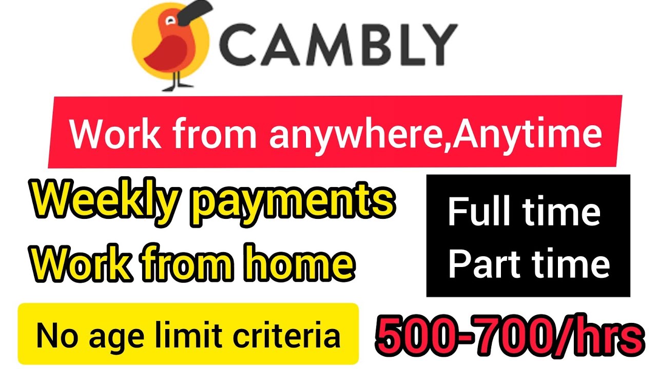Work from home jobs I Part time job for students l Cambly latest job ...