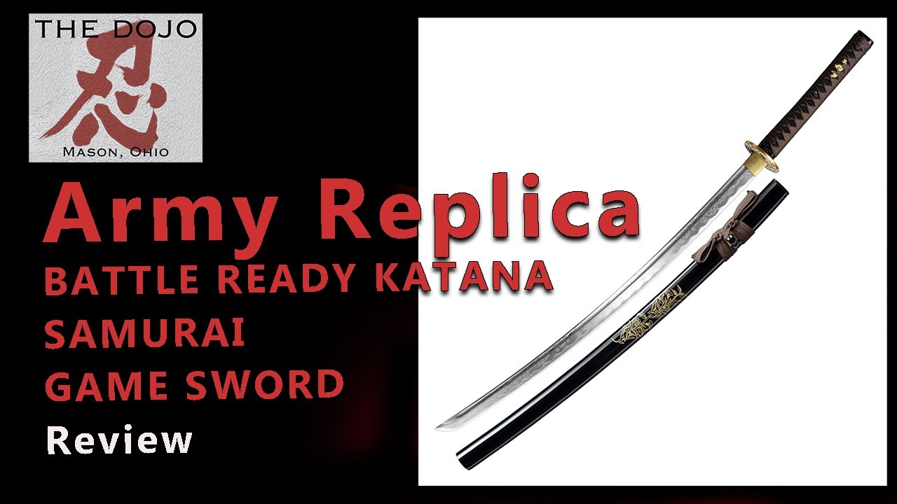 Army Replica KATANA BATTLE-READY TRAINING SAMURAI GAME SWORD Review ...