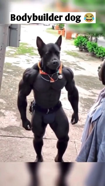 Bodybuilder dog 🐶😂🤡 #funny #comedy #shortsfeed - YouTube