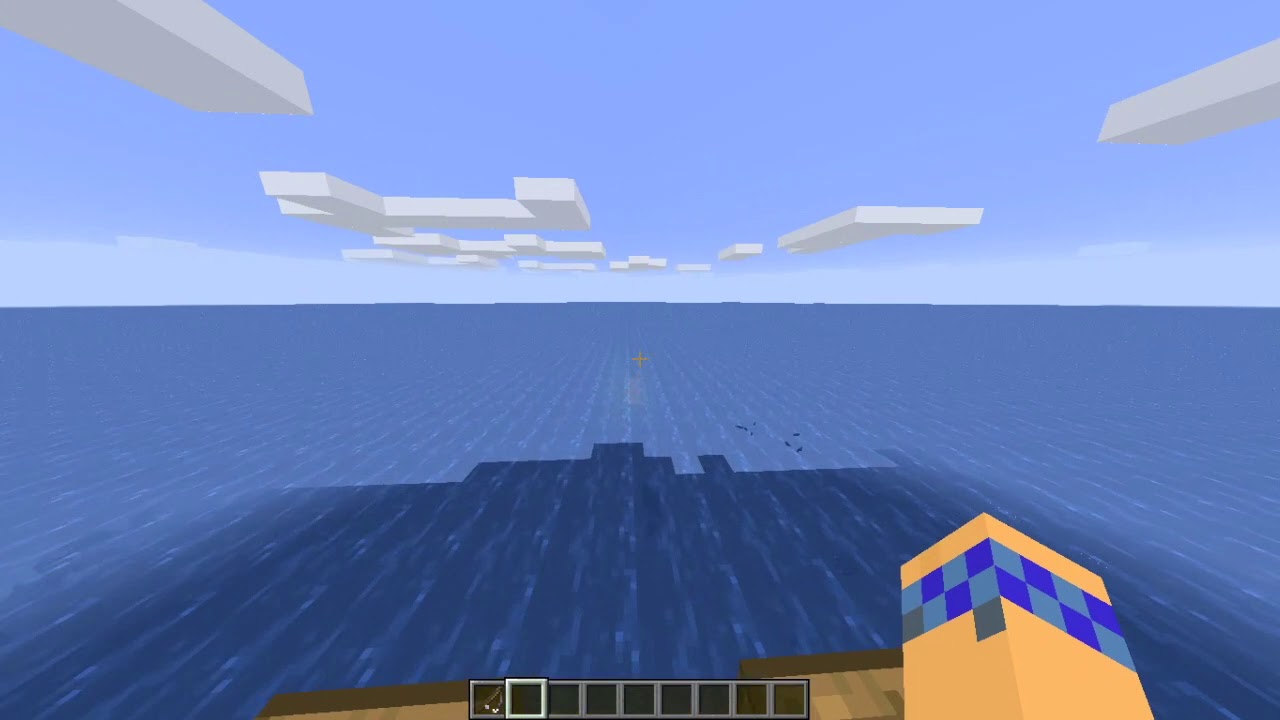 Minecraft honey block flying machine raft - YouTube