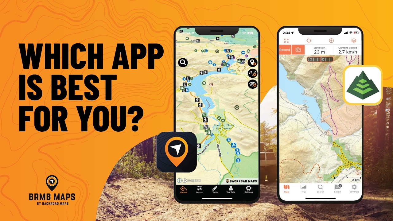 BRMB Maps vs Gaia GPS - YouTube