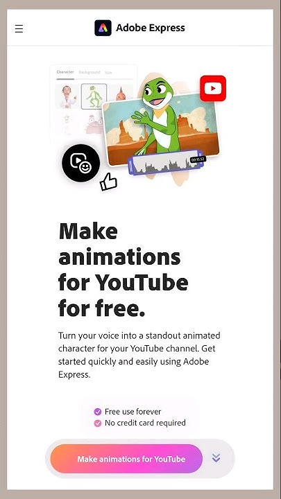 Create Free Animations from Your Voice Using Adobe Express - YouTube