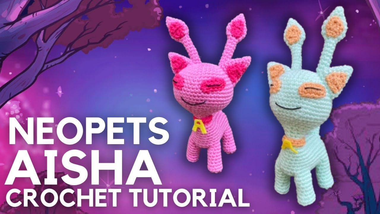 NEOPETS AISHA | FREE AMIGURUMI PATTERN - YouTube