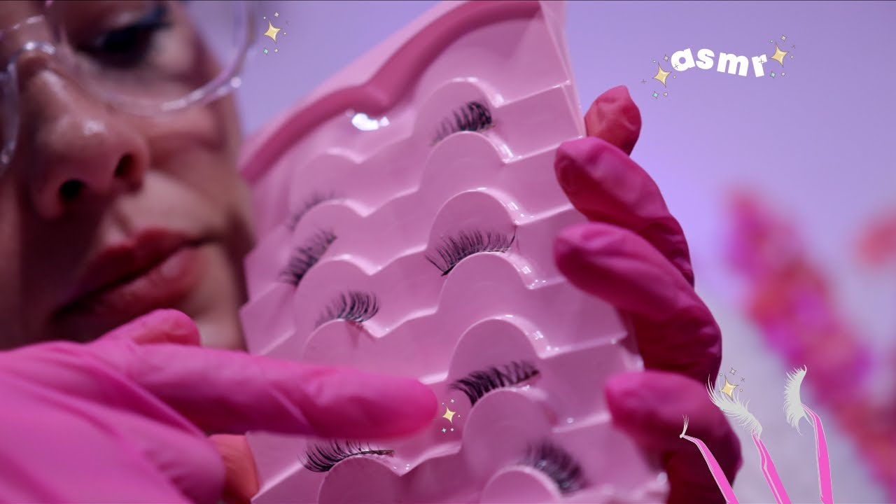 ASMR ROLEPLAY | Lash Designer coloca cílios em você 👁️ voz suave e ...