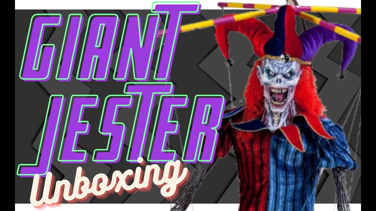 Super Rare GIANT STANDING JESTER Prop from Spirit Halloween Review ...