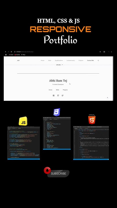 Responsive #portfolio #webdesign #responsivewebdesign #html #css #javascript #frontend #coding # ...
