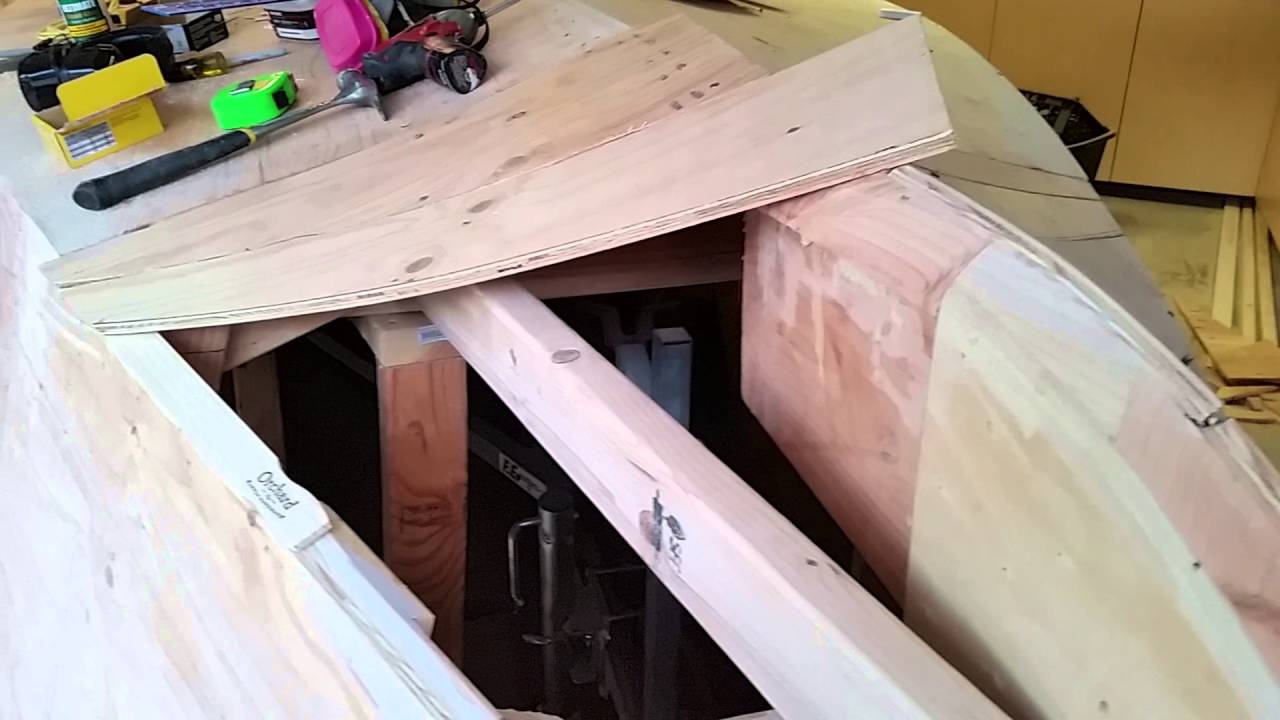 Wood Boat Building - Building the curve where the bow meets the hull ...