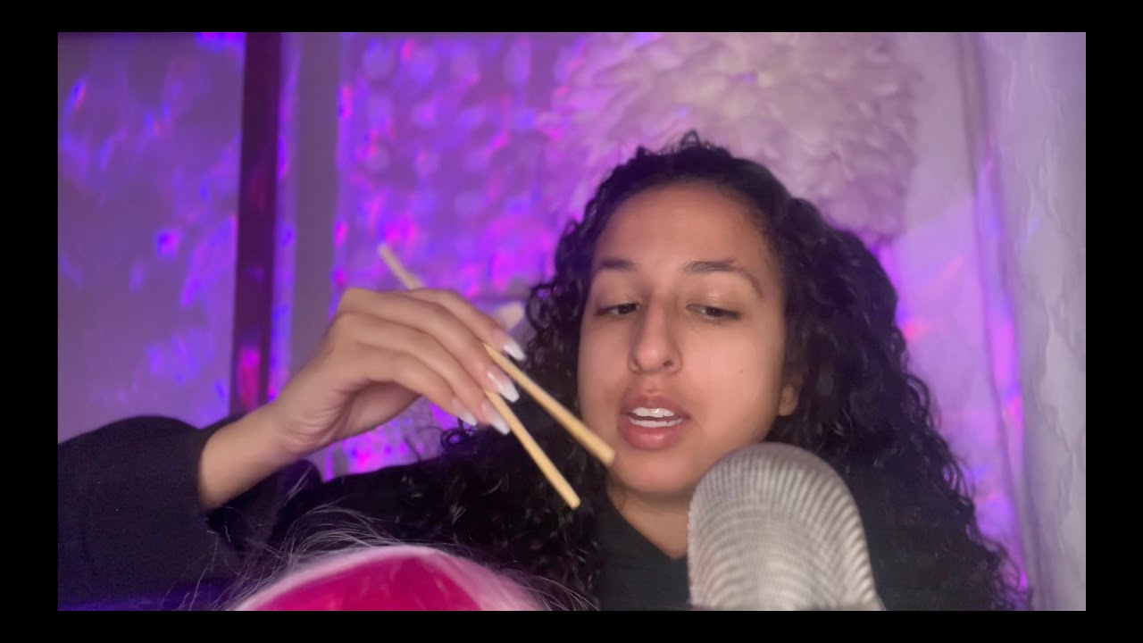 ASMR| Eating Bugs In Your Hair (Chopsticks & Mouthsounds) # ...
