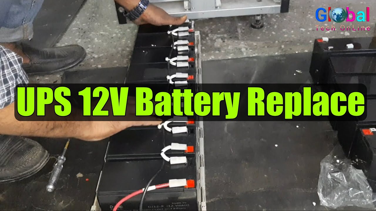 How to UPS old battery replacement - YouTube