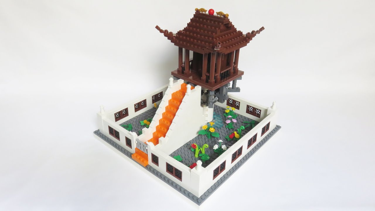 MOC Lego The One Pillar Pagoda (Chùa Một Cột), Hanoi, Vietnam. - YouTube