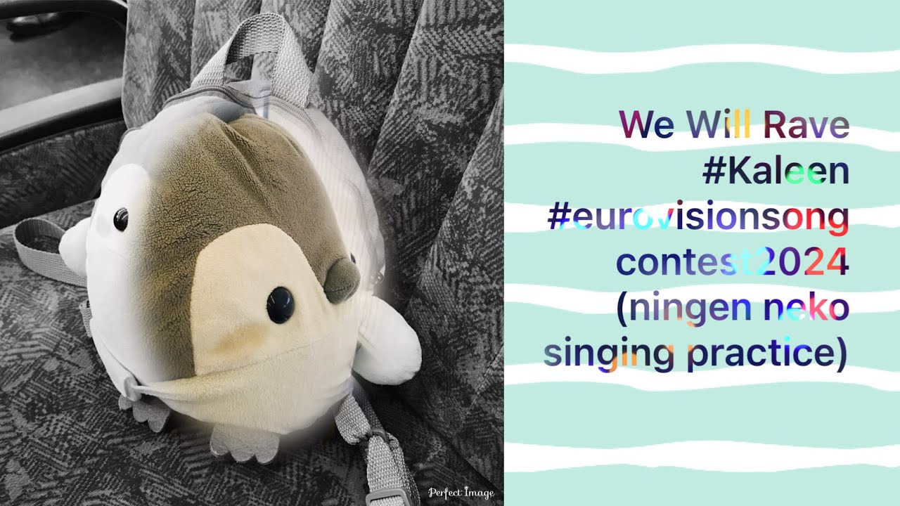 We Will Rave #Kaleen #eurovisionsongcontest2024 (ningen neko singing ...