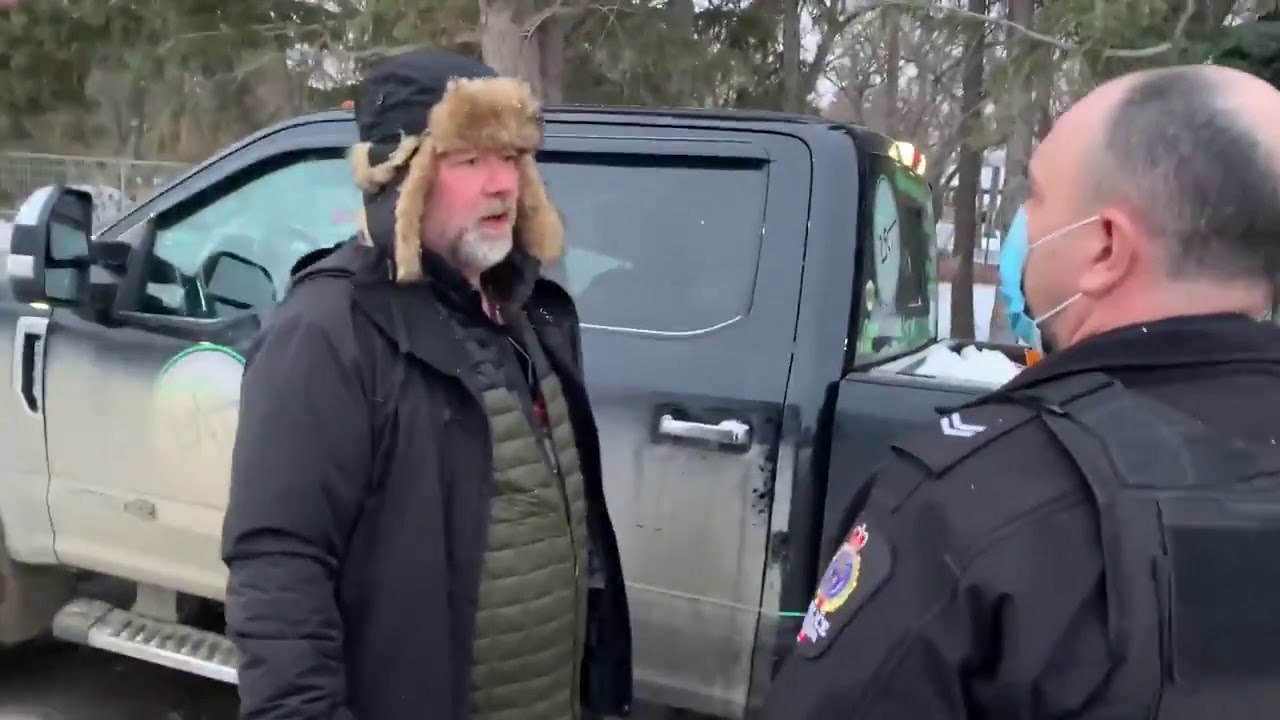 Mark Friesen given a $2,800 ticket at a Freedom rally in Regina, SK, on ...