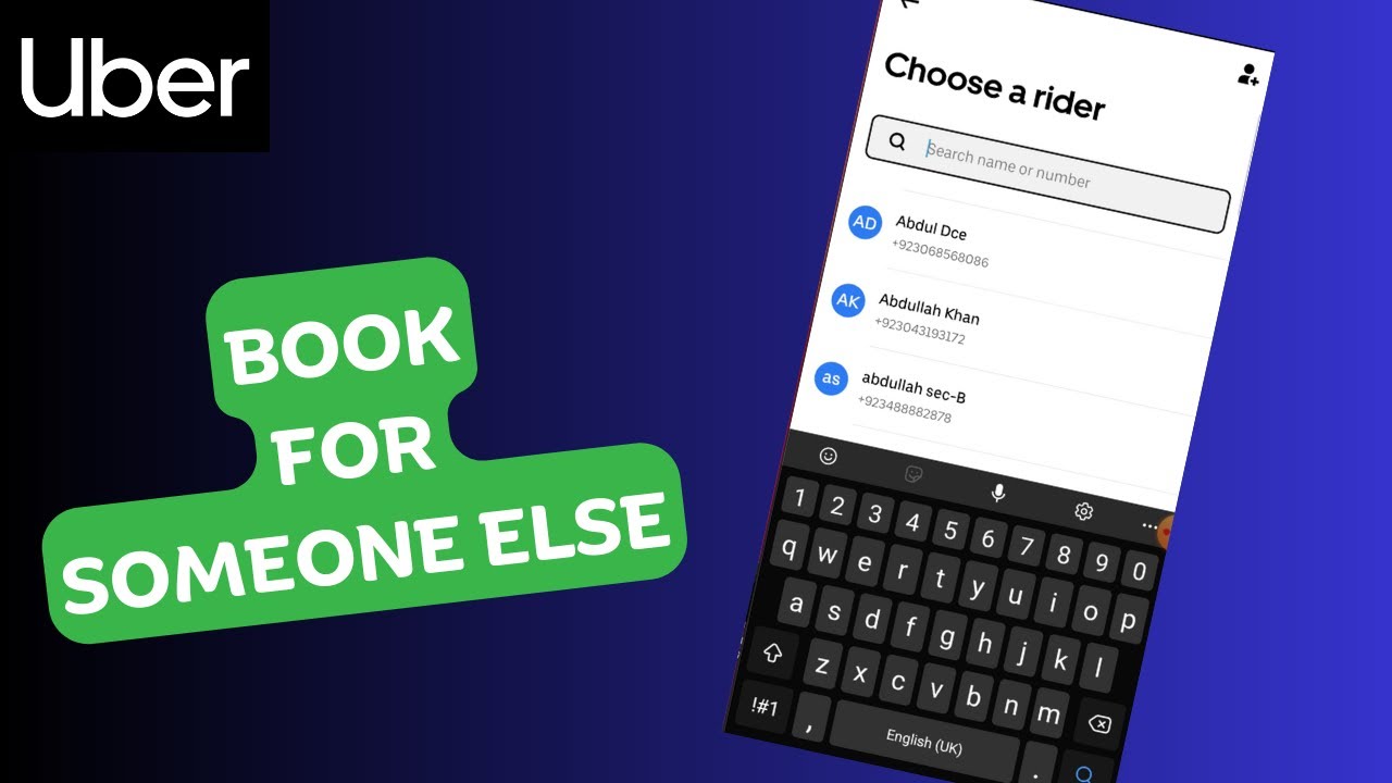 How to Book Uber for Someone Else - YouTube