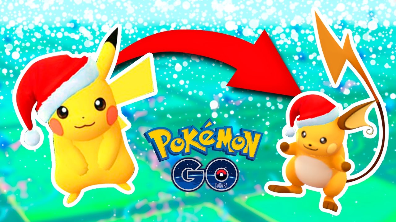 Evolving christmas Pikachu into a christmas Raichu - YouTube