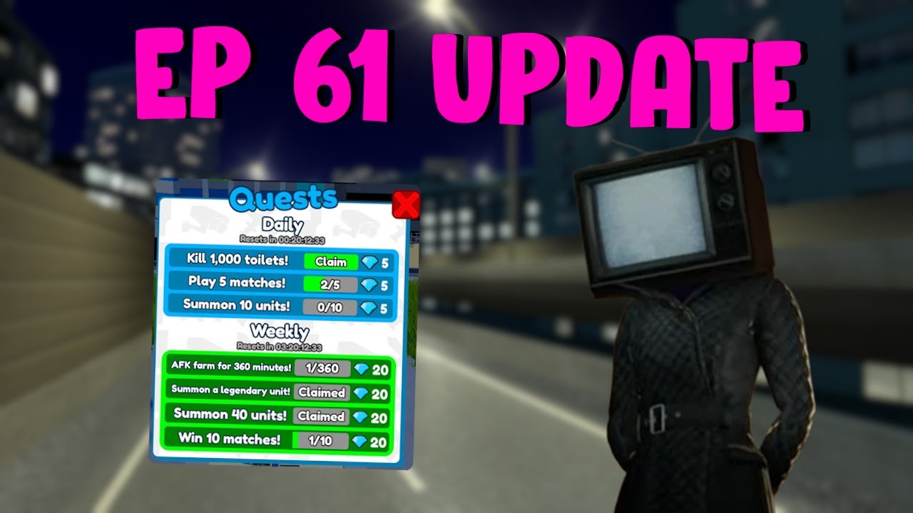 Live TTD EP 61 Update Quests + New Toilet Day 240 - YouTube