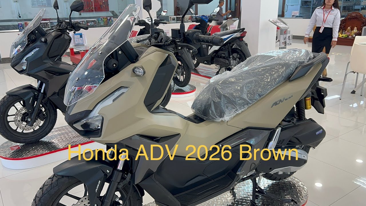 honda adv 160cc 2026 brown edition color - YouTube