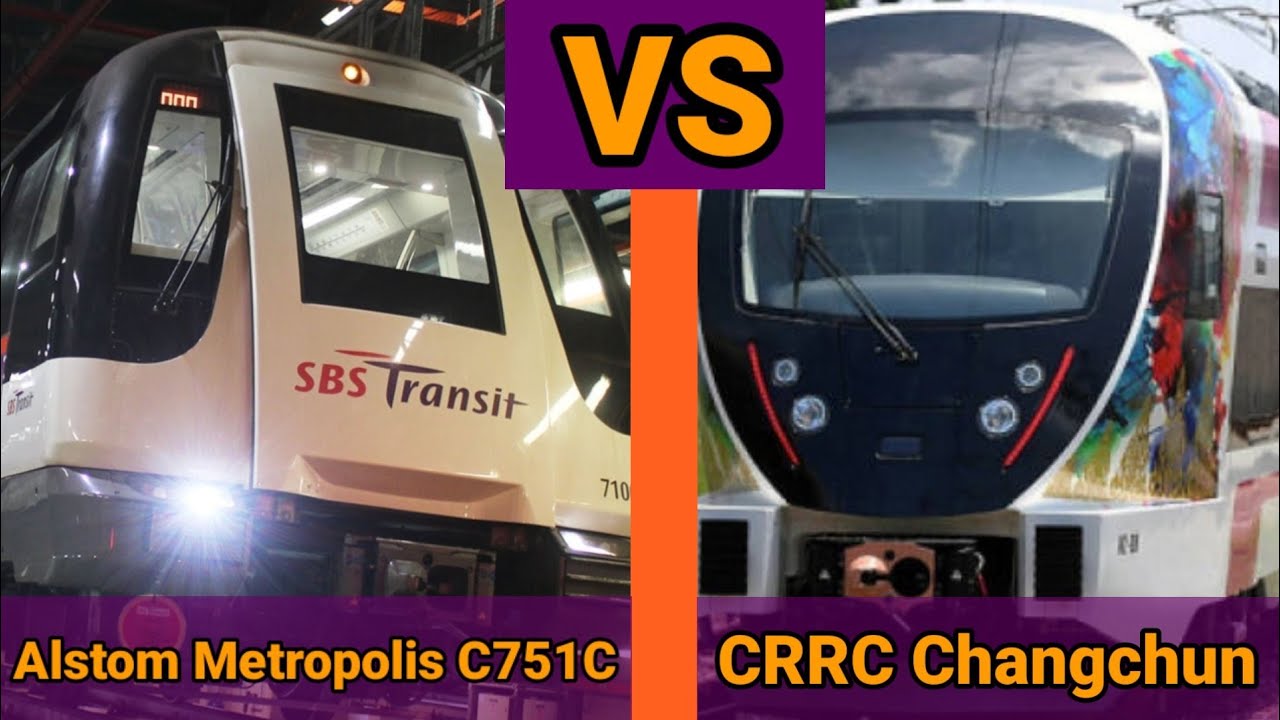 Alstom Metropolis C751C VS CRRC Changchun - YouTube