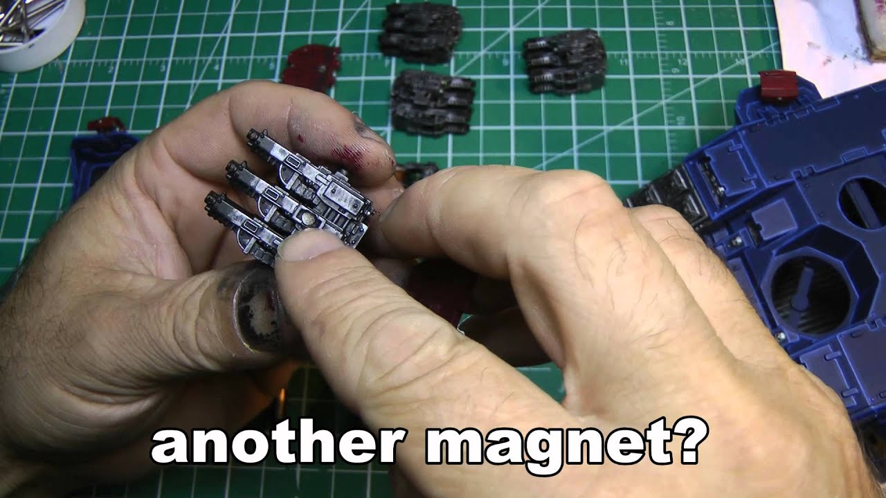 Land Raider WIP 3 Sponsons painted - YouTube