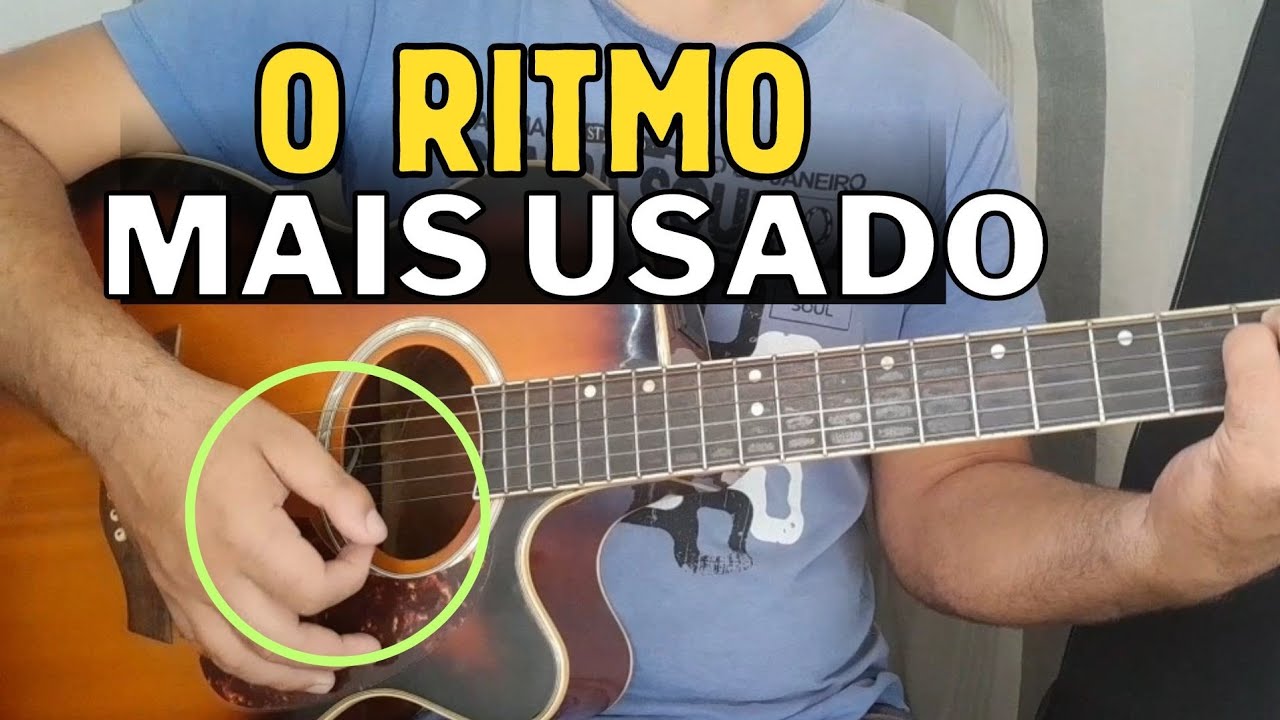 APRENDA A FAZER O RITMO BATIDA MAIS USADO NO VIOLÃO - Aula de violão ...