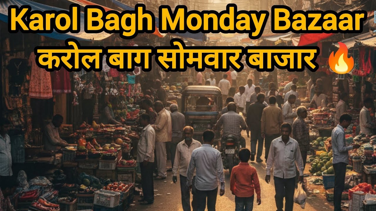 Karol Bagh Monday Bazaar 🛒करोल बाग सोमवार बाजार 🔥#viralvideo - YouTube