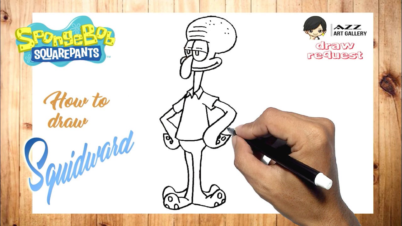 How to draw Squidward Tentacles step by step | SpongeBob SquarePants ...