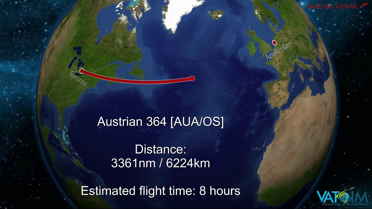 Vatsim Cross the pond eastbound 2019 - Toronto [CYYZ] to Amsterdam ...