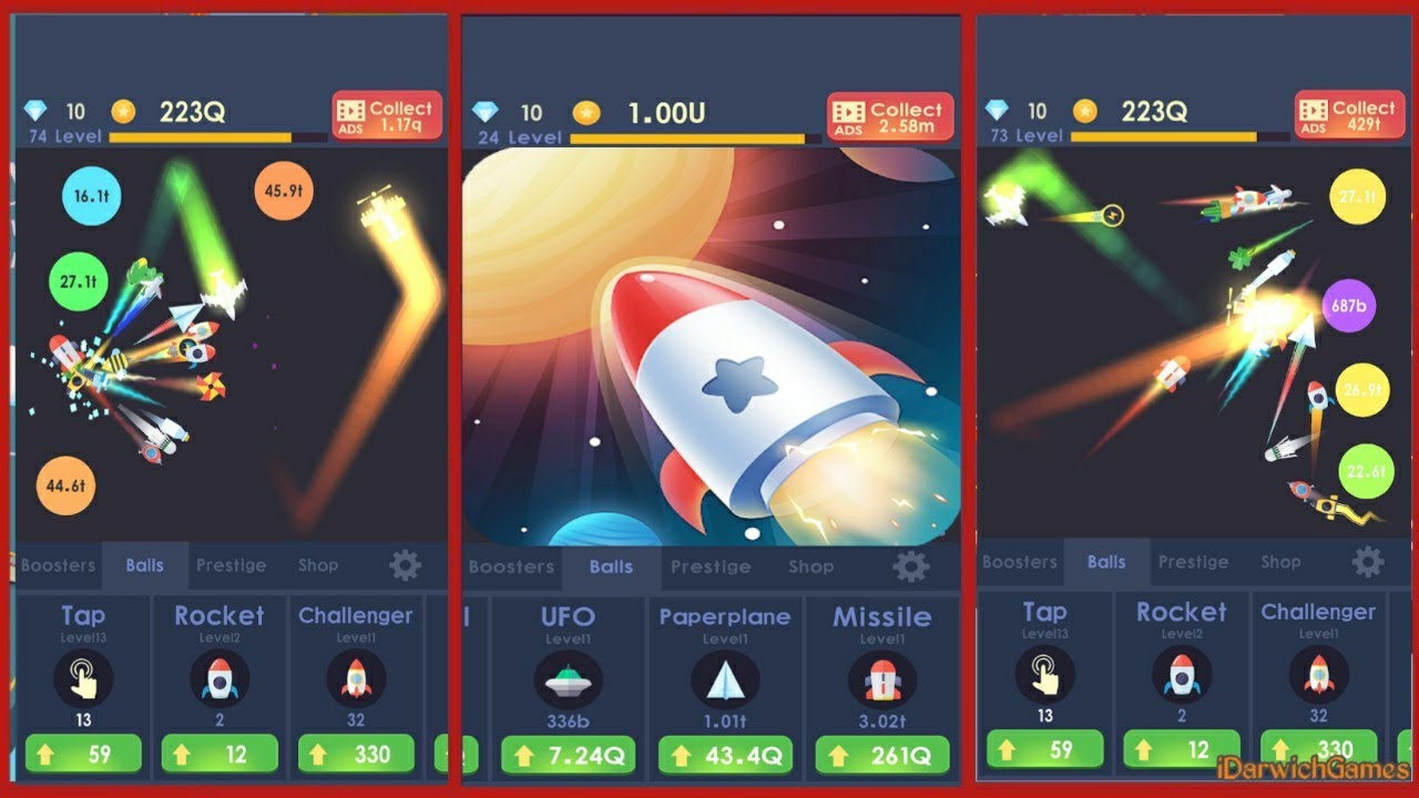 Idle Rocket - Aircraft Evolution & Space Battle‏ - Gameplay Trailer (iOS - Android) - YouTube