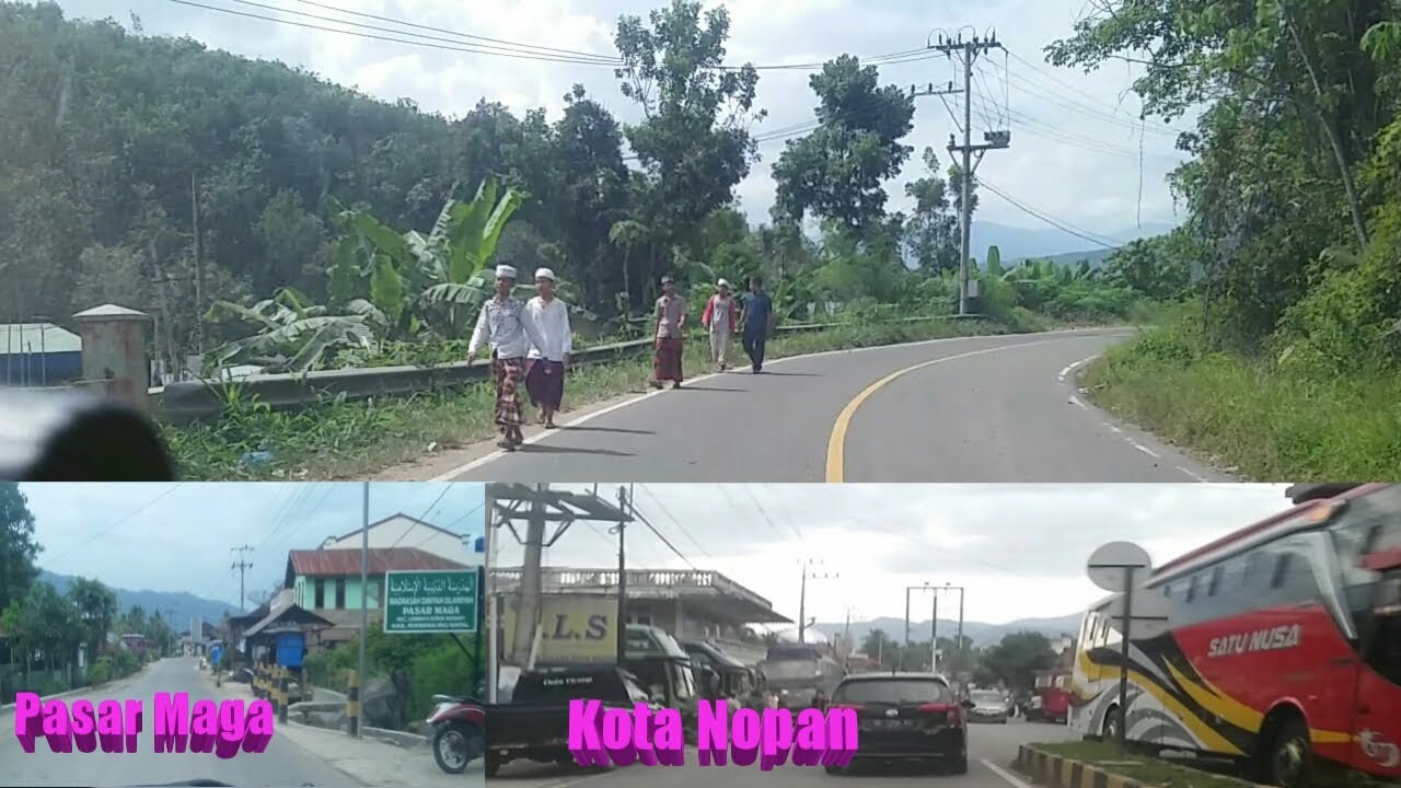 Melewati Purba Baru, Pasar Maga sampai dengan Kotanopan Kab. Mandailing ...