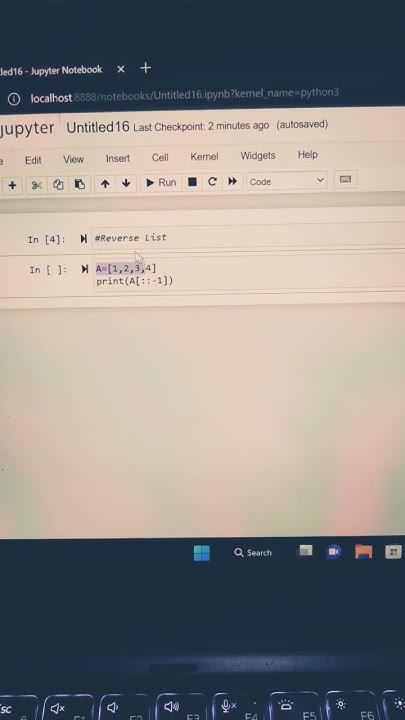 Reverse of list in python. so so easy #students #python #pythonprogramming #python3 # ...
