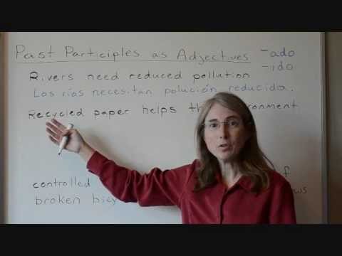 Spanish Past Participles as Adjectives - YouTube