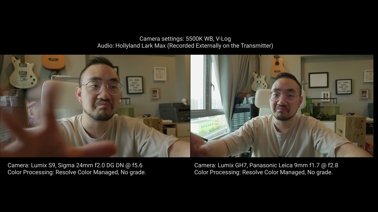 Talking Head Test — Side-by-side Lumix S9 vs GH7 ( Both are great and ...