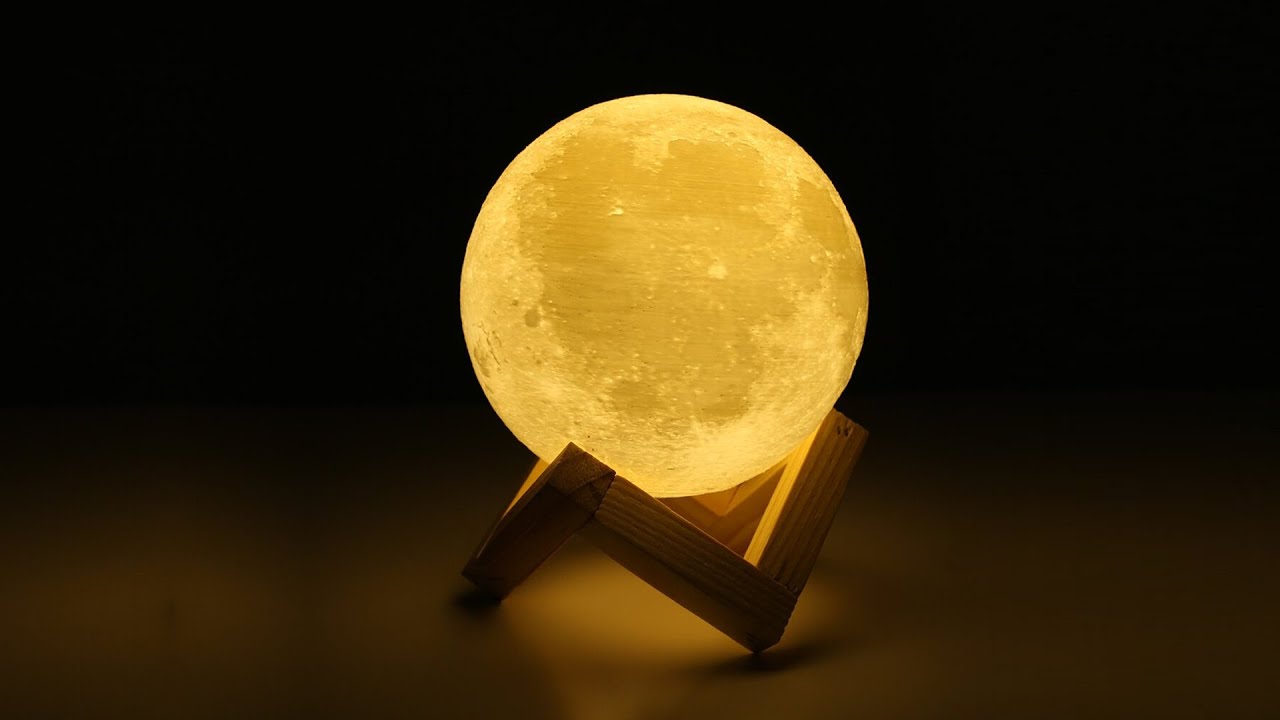 #Levitating Luna Lamp - Floating 3D Moon Lamp - Cool LED Mood Light ...