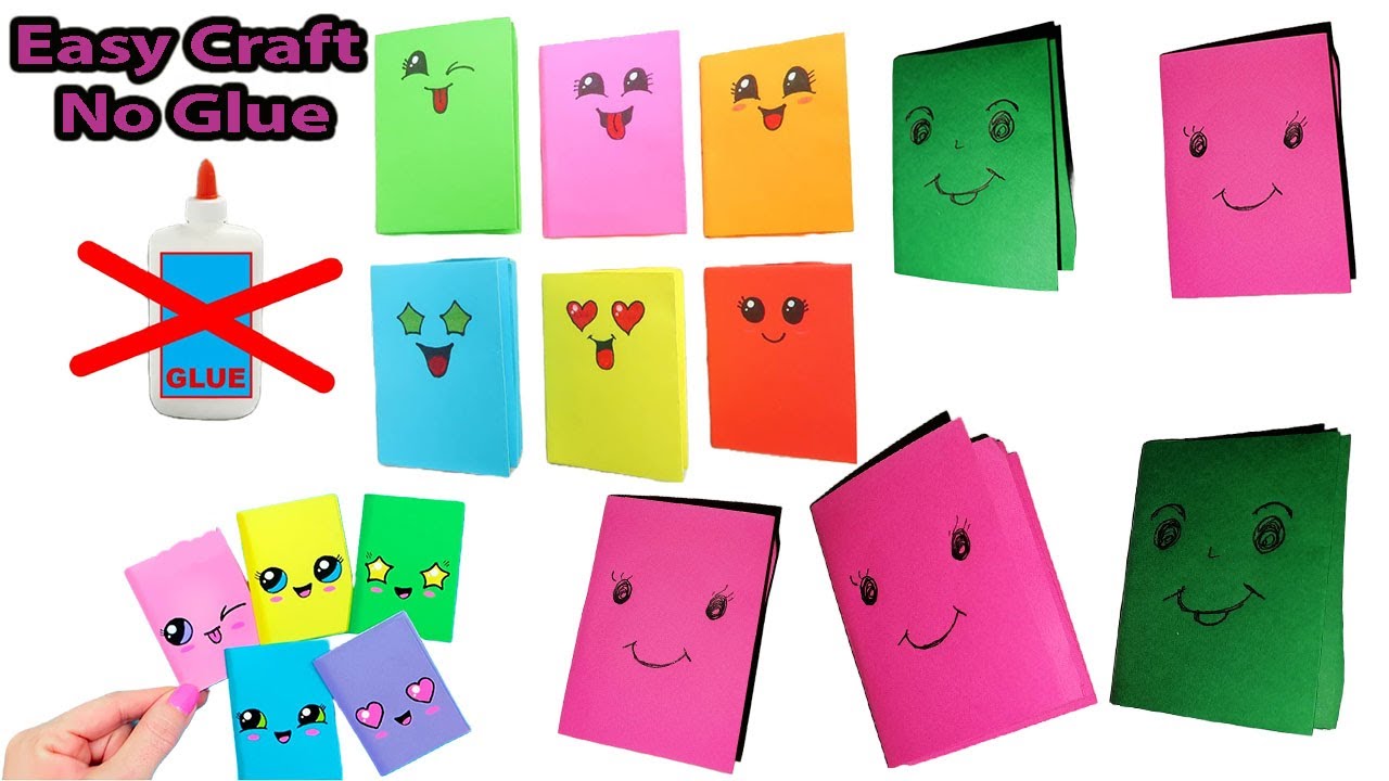 Unbelievable! Make Mini Notebooks with Just 1 Sheet of Paper - NO GLUE ...