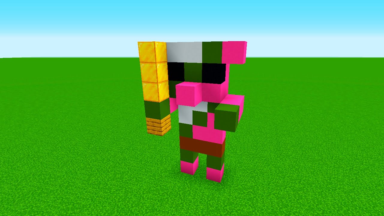 Zombie piglin statue in Minecraft - YouTube
