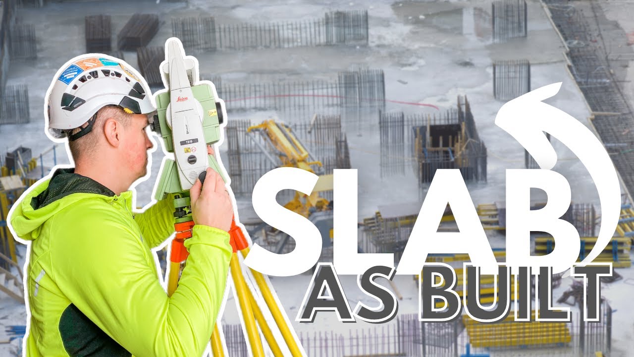 As builts and columns marking. Slab level and cast-ins check, marking ...