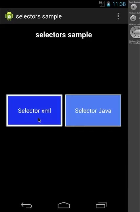 Android Button Background Selector Example - YouTube