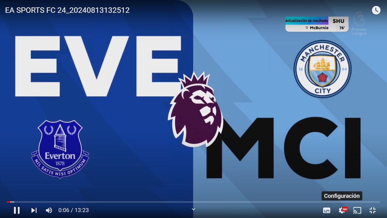 DOBLETE DE RODRIGO / Everton vs Manchester City / modo carrera - YouTube