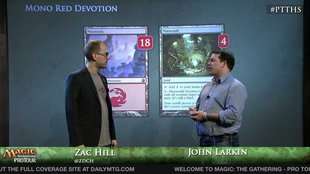 Pro Tour Theros - Deck Tech Mono Red Devotion with John Larkin - YouTube