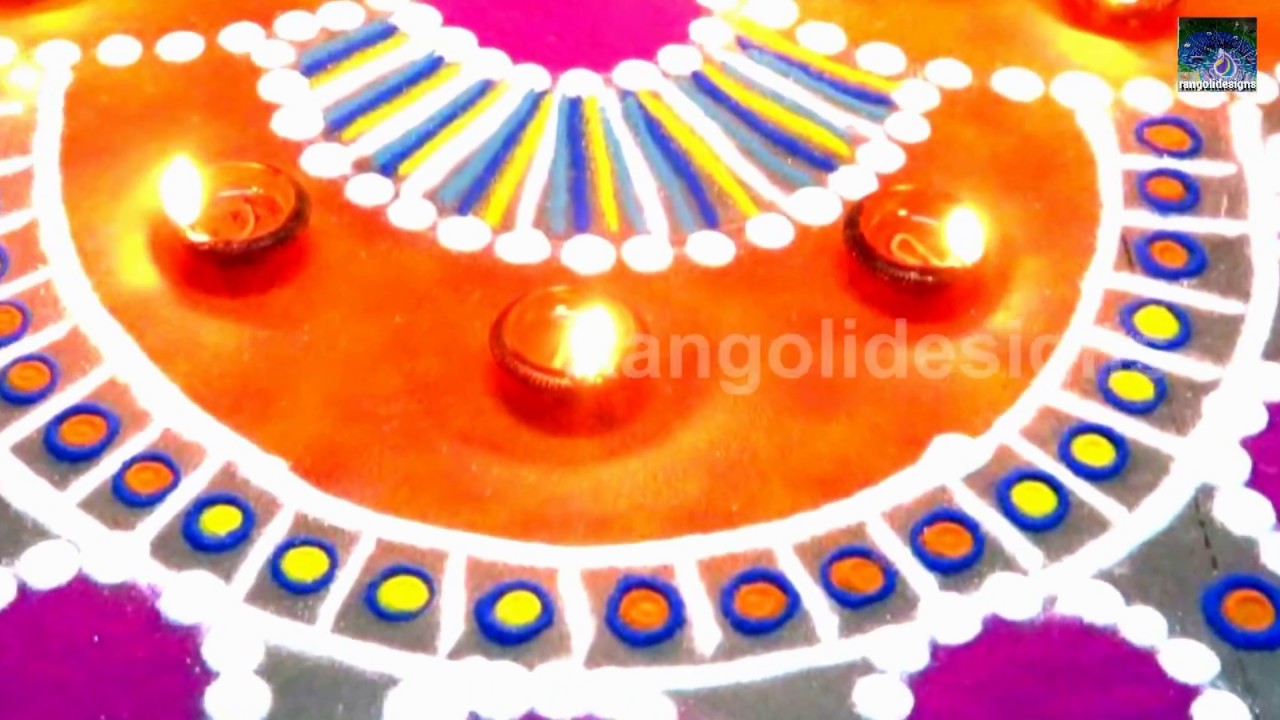 Beautiful Deep In Beautiful rangoli By Rangolidesigns - YouTube