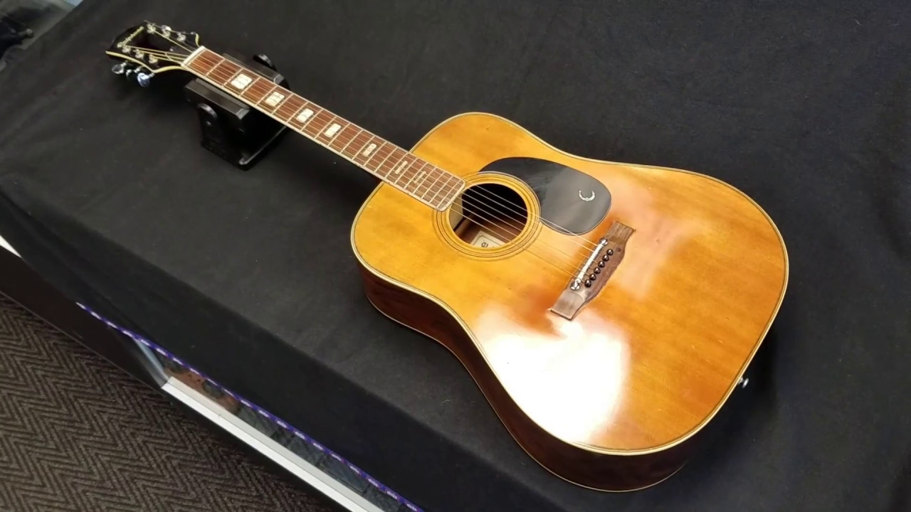 Vintage Epiphone FT-150 Dreadnought Guitar - YouTube